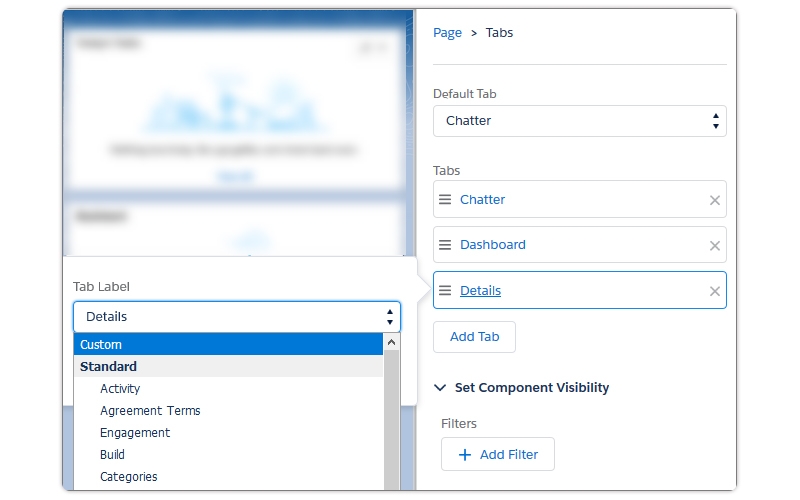 How Many Distinct Tab Options Does Salesforce Have?